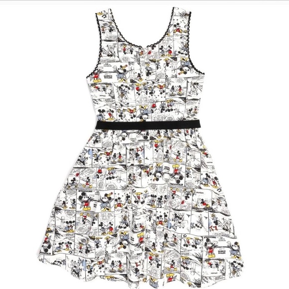 Unique Vintage | Dresses | Mickey Mouse Comic Strip Dress | Poshmark
